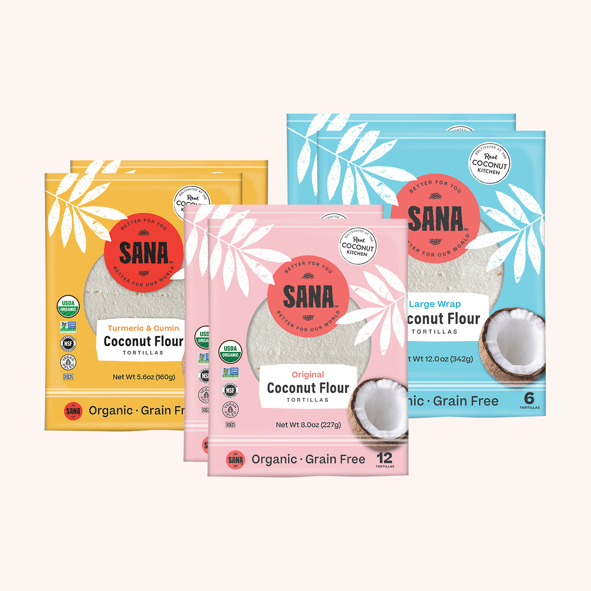 Organic, Grain Free Tortilla Variety Pack | SANA – Sana Foods